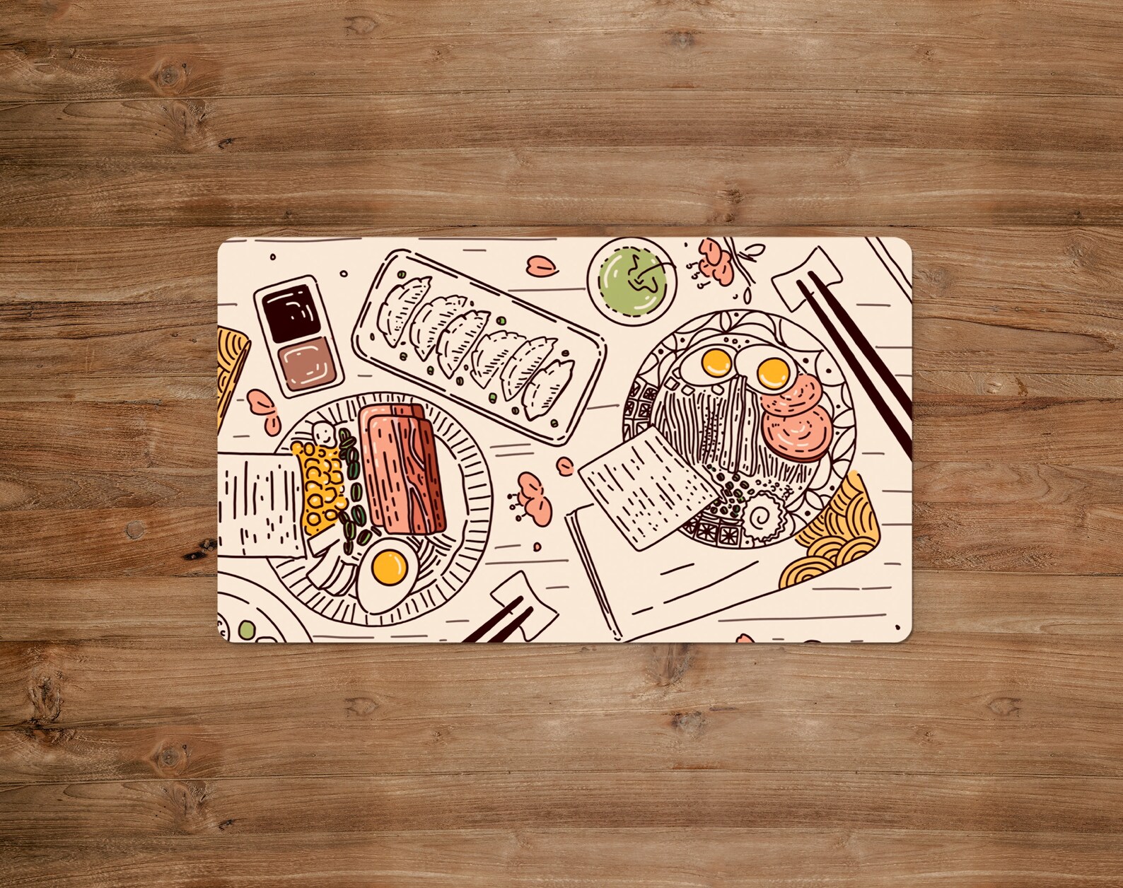 Japanese Food Desk Mat, Ramen Mousepad, Xl Extra Large Gaming Mouse Pad ...