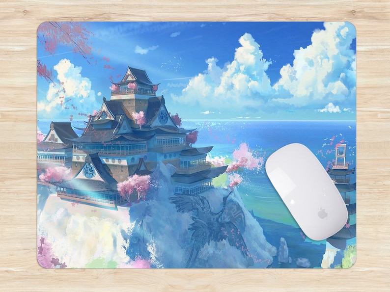 Anime Desk Mat, Japanese Landscape Desk Mat Xl, Extra Large Gaming ...