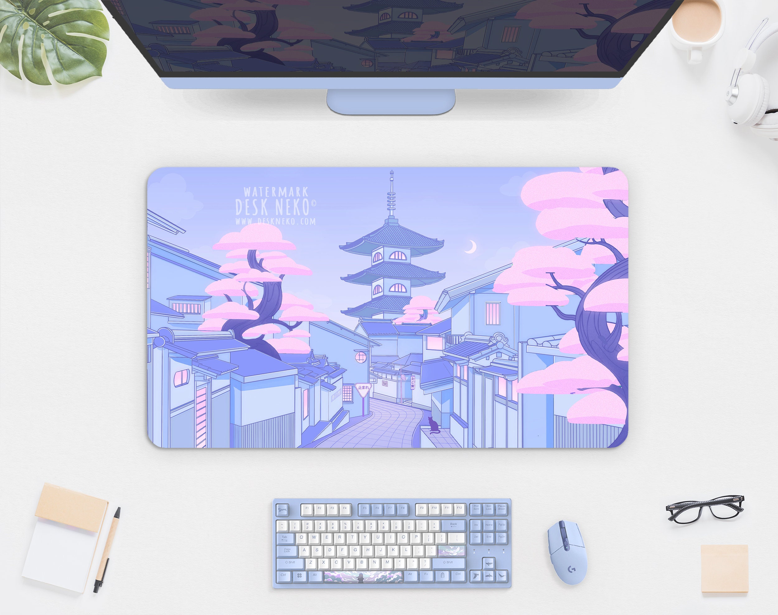 Blue Gaming Mouse Pad