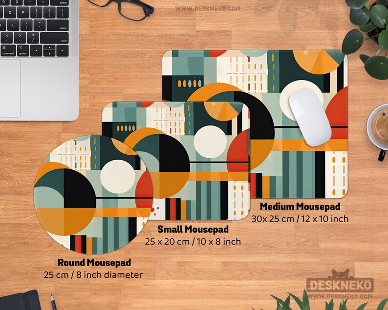 Abstract Desk Mat: Art Deco Mouse Pad Xl, Extended Deskmat, De Stijl ...