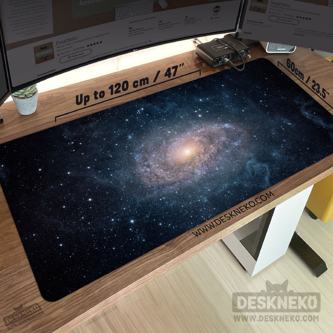 Space Desk Mat: Star Map Mouse Pad Xl, Celestial Galaxy, Extended ...