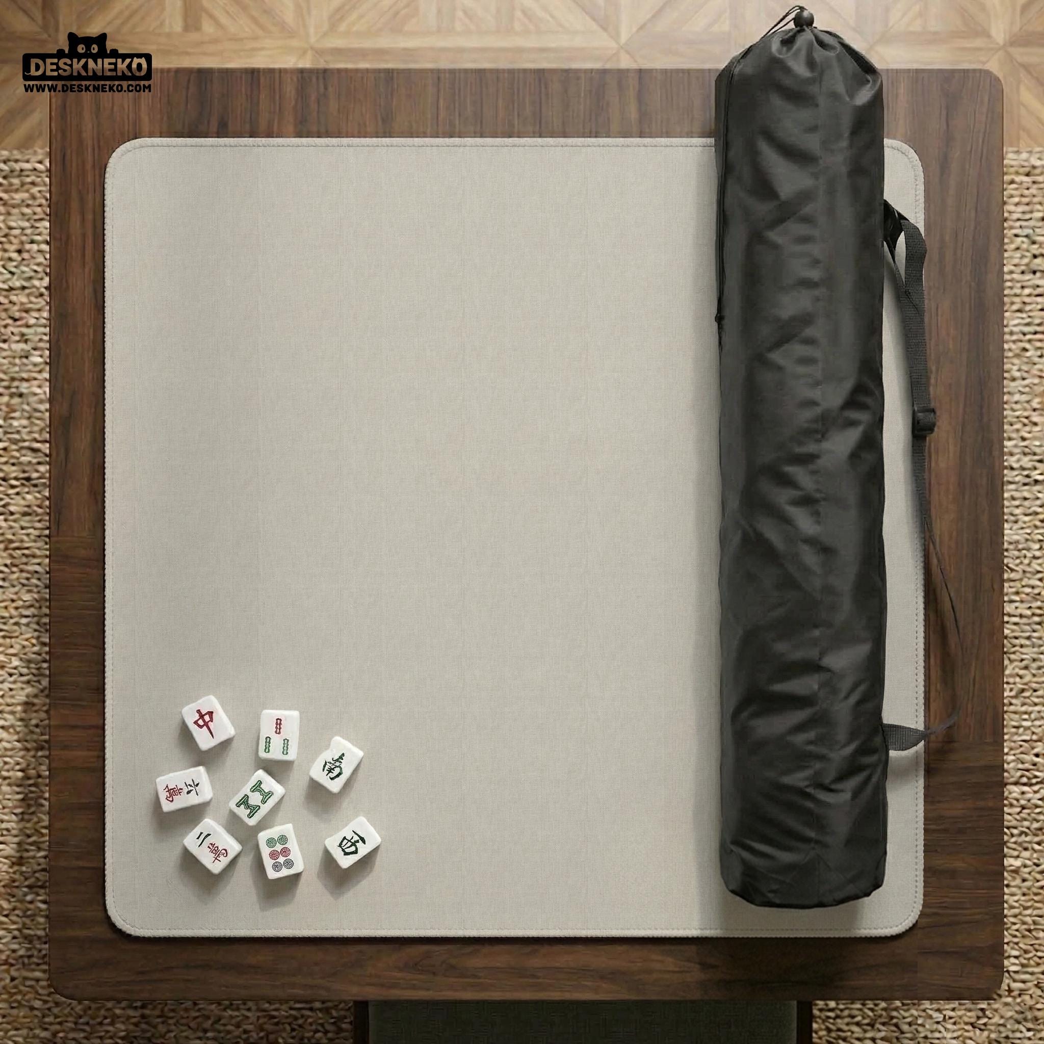 Mahjong Mat, Neutral Beige Mahjong Table Mat, Faux Linen Riichi Tile ...