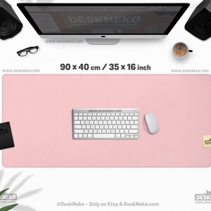 Pink Desk Mat: Large Mouse Pad, Plain Mouse Pad, Xxl Extended Deskmat ...