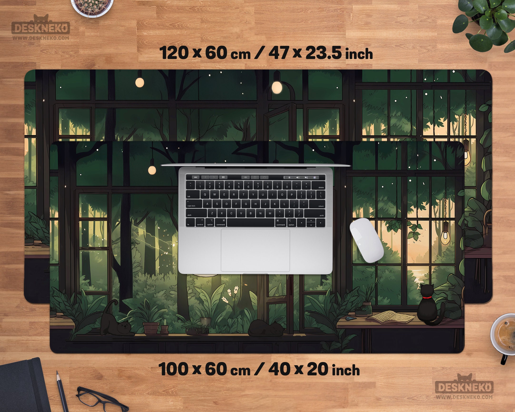 Lofi Desk Mat Xl, Aesthetic Mousepad Cozy, Large Mouse Pad Xxl, Cute ...