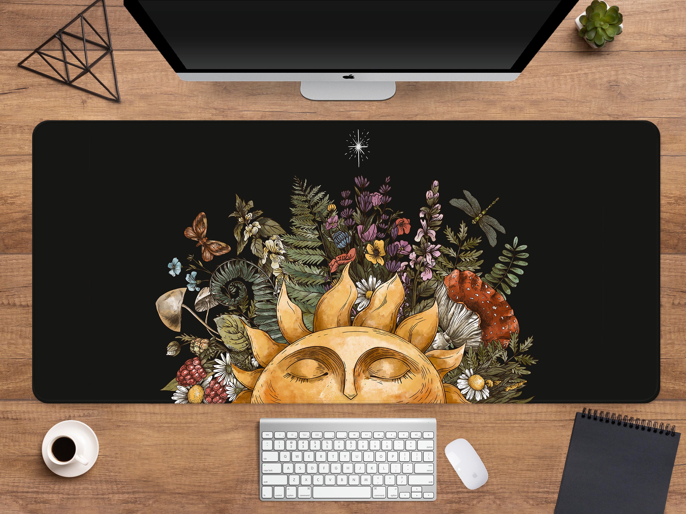 Cottagecore Desk Mat Witchy Mousepad Xxl Magic Mushroom | Etsy