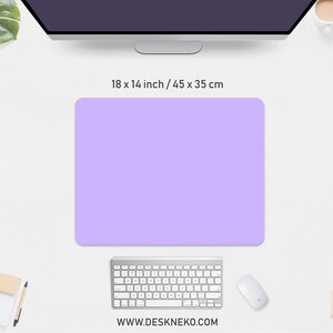 Custom Color Mousepad Violet, Pastel Purple Desk Mat, Xl Gaming Deskmat ...