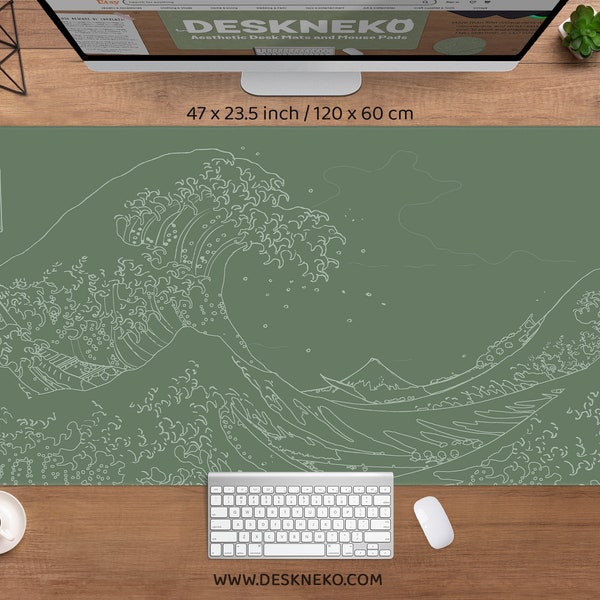 Japanese Wave Mousepad - Etsy