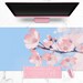 Sakura Desk Mat Kawaii Japanese Anime Aesthetics Mouse Pad - Etsy