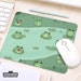 Checkered Mouse Pad With Wrist Rest, Green Groovy Boho Sage Beige ...