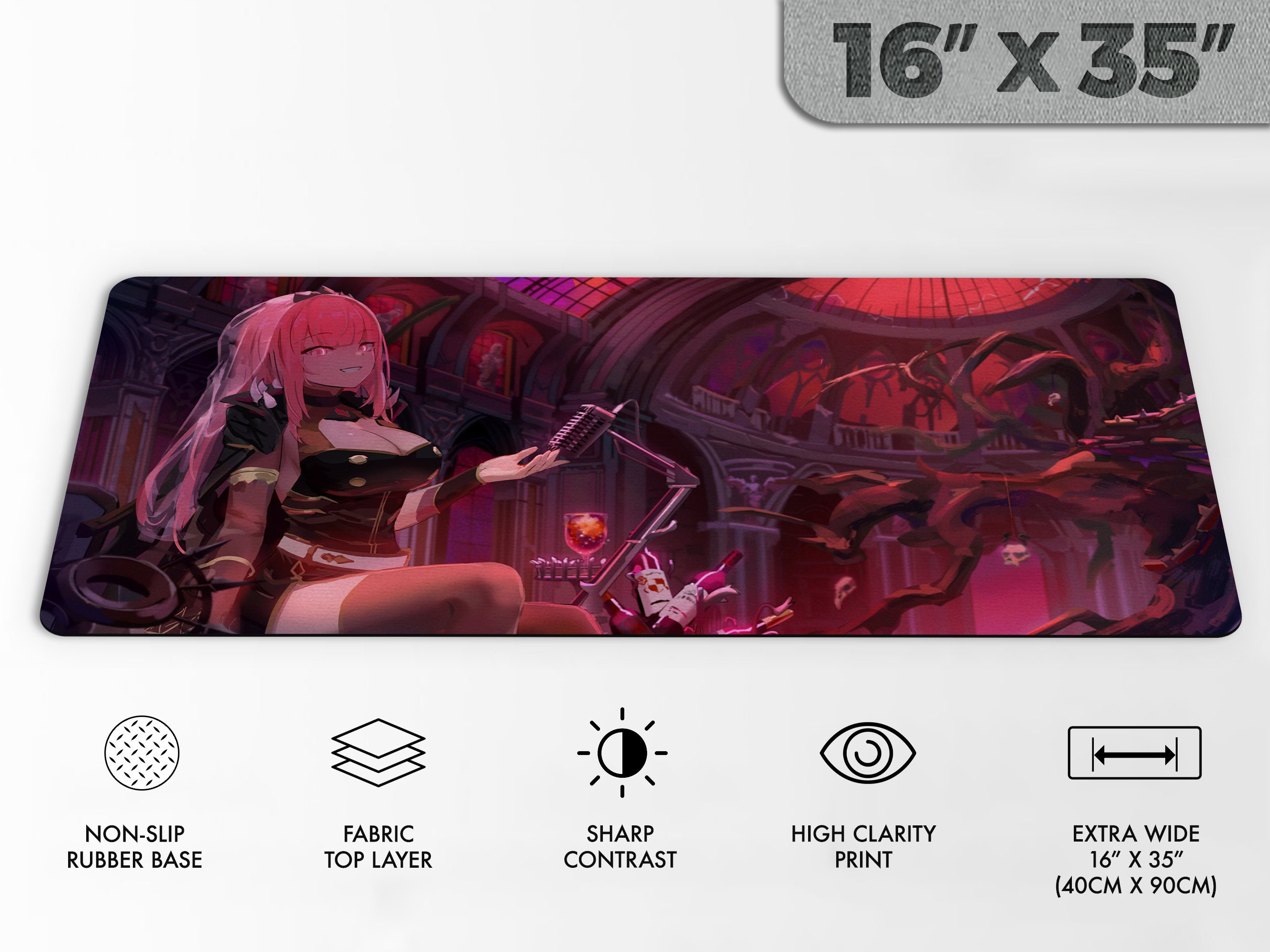 Mori Calliope Mousepad | Holomyth English Vtuber Calli Reaper Rapper ...