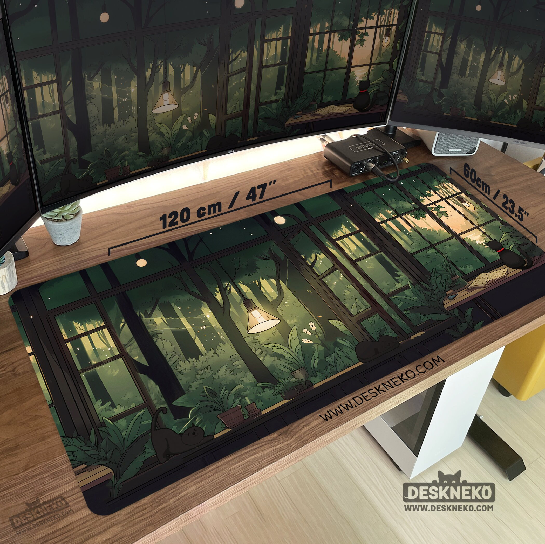 Lofi Desk Mat Xl, Aesthetic Mousepad Cozy, Large Mouse Pad Xxl, Cute ...
