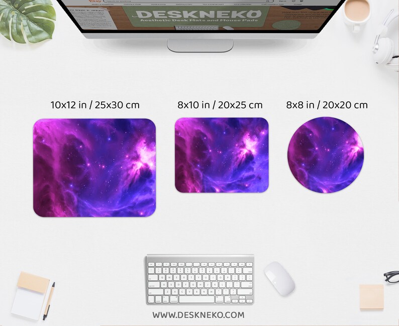 Gaming Desk Mat Space Galaxy Nebula Mousepad RGB LED Large - Etsy