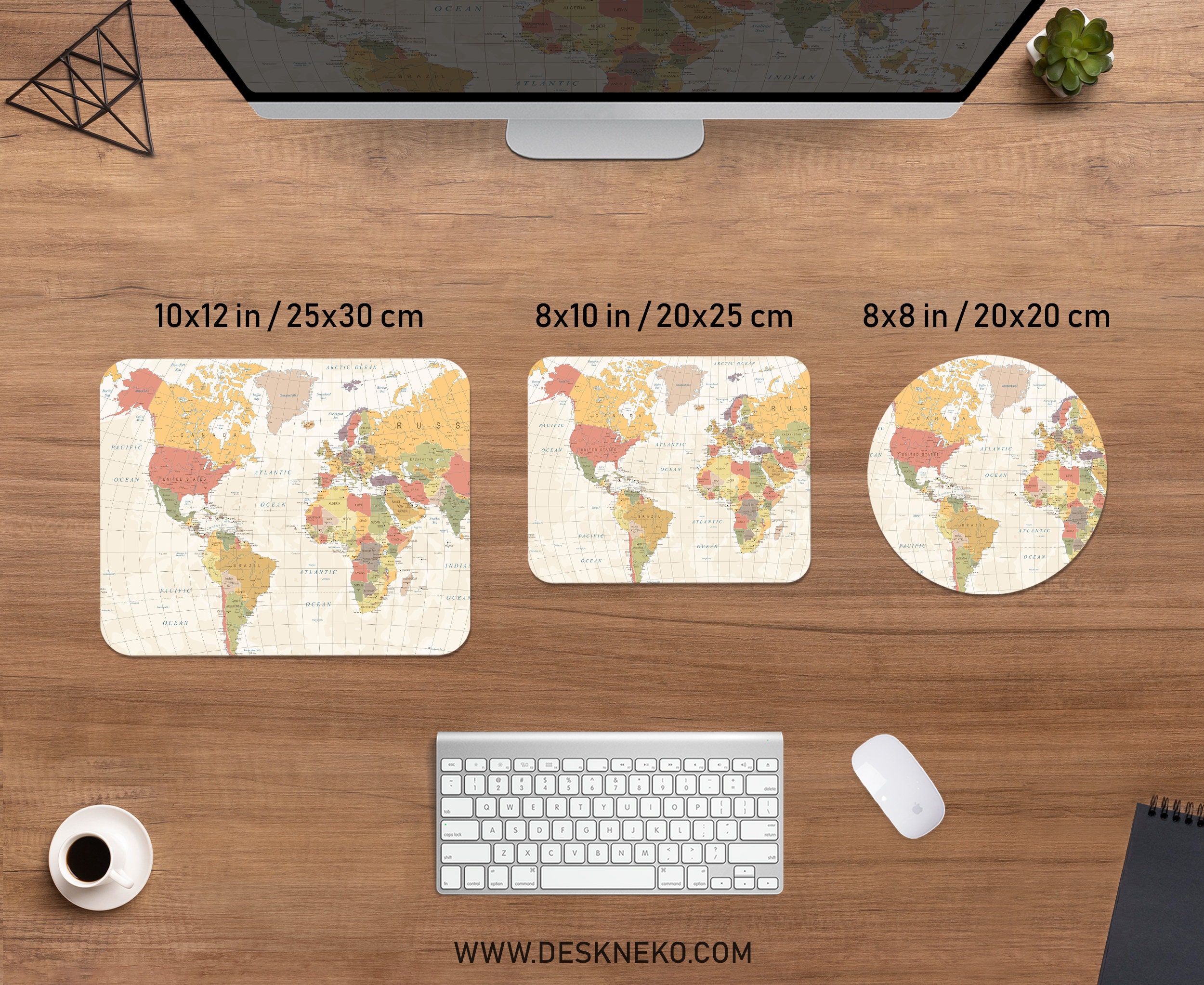 World Map Desk Mat, Gaming Mousepad Rgb Led, Xxl Big Extended Deskmat ...