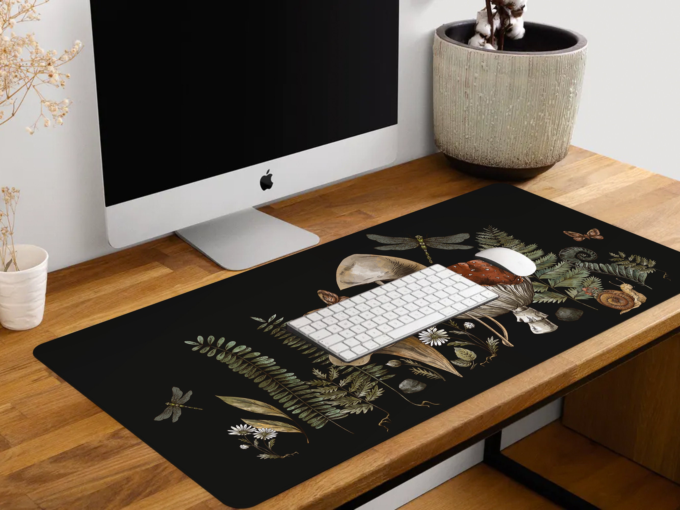 Cottagecore Desk Mat Witchy Mousepad Xxl Magic Mushroom | Etsy