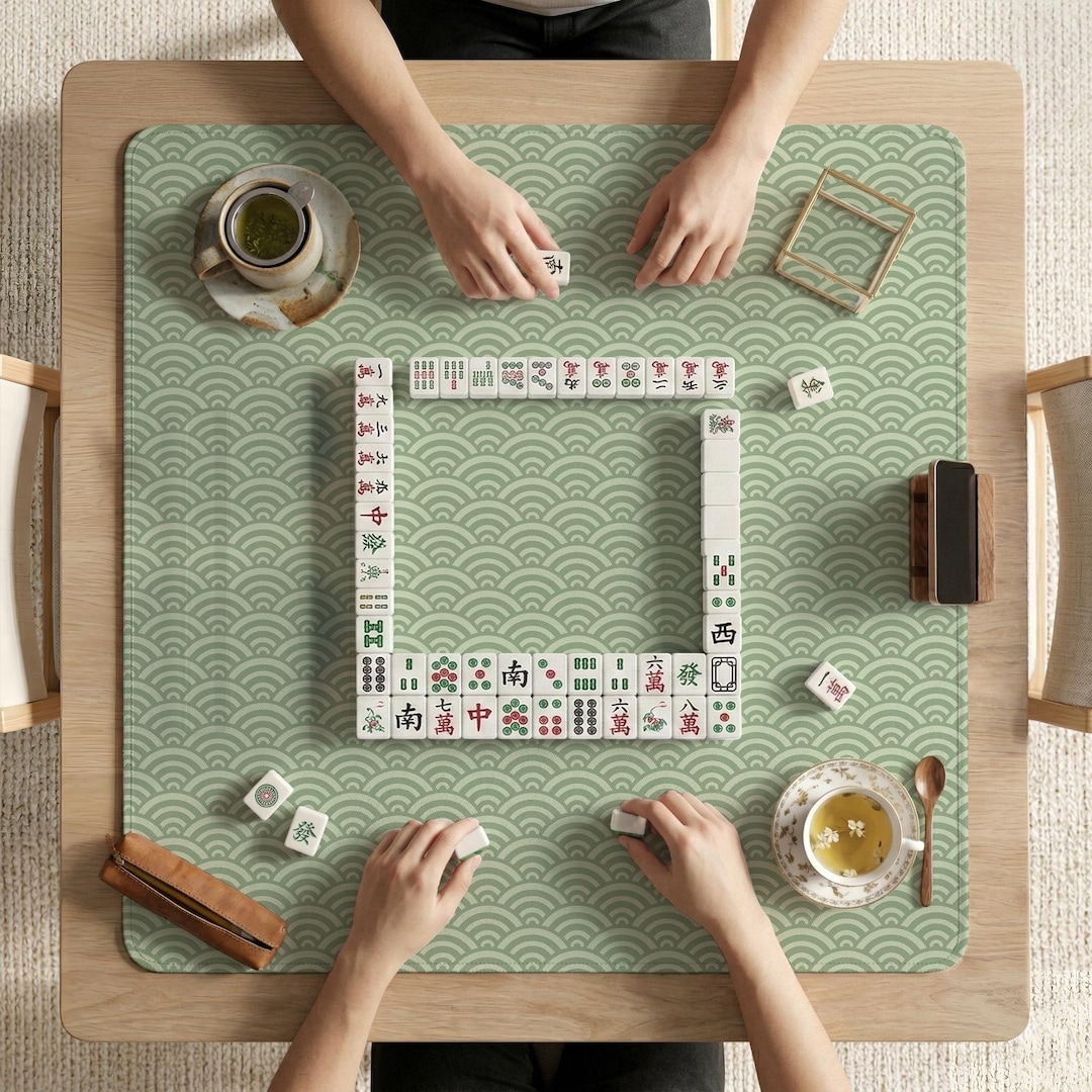 Mahjong Mat, Tabletop Game Pad, Mah Jongg Playmat Cloth Protector ...