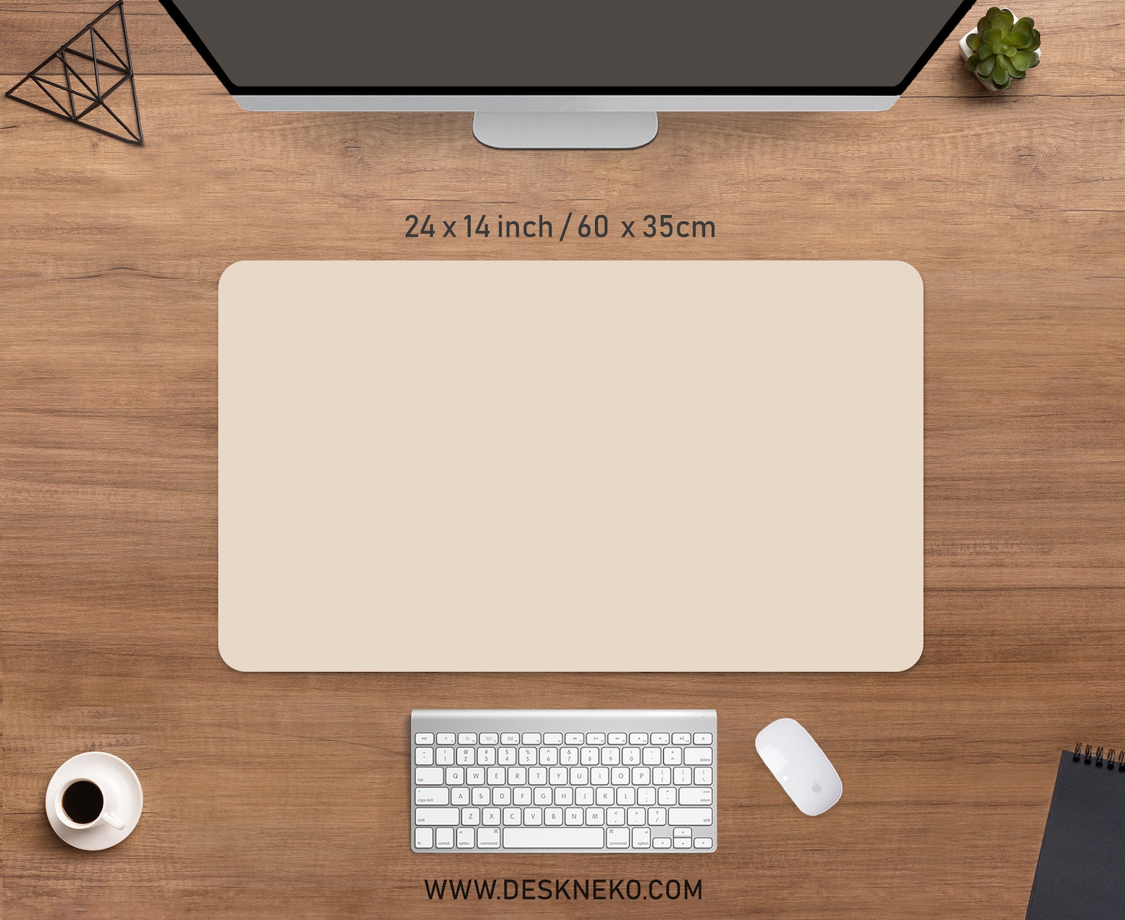 Beige Desk Mat Custom Color Mousepad Plain Neutral Cute - Etsy