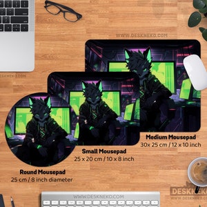 Gaming Desk Mat: Furry Mouse Pad Led, Anime Wolf Deskmat Led, Neon ...