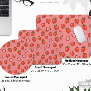 Strawberry Mouse Pad: Keyboard Wrist Rest, Ergonomic Mousepad, With ...
