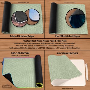 Matcha Green Mouse Pad: Keyboard Wrist Rest, Ergonomic Mousepad Support ...
