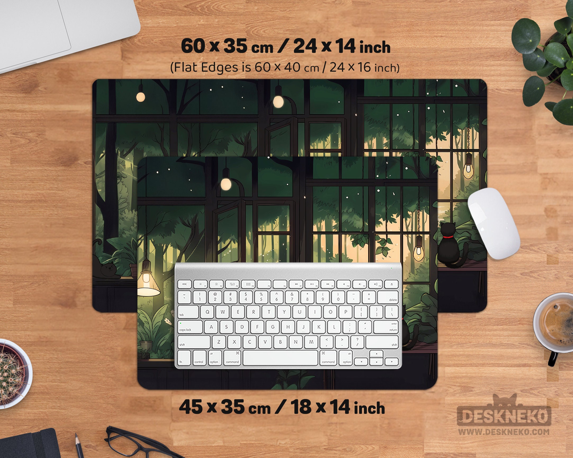 Lofi Desk Mat Xl, Aesthetic Mousepad Cozy, Large Mouse Pad Xxl, Cute ...
