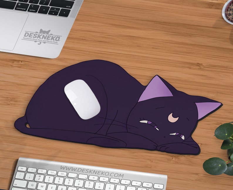 Kawaii Cat Mousepad Cute Artemis and Luna Anime Mouse Pad - Etsy