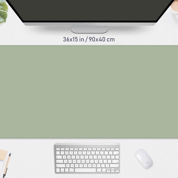 Sage Green Wrist Rest Keyboard and Mouse Pad - Etsy