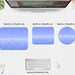 Blue Desk Mat Kawaii Cute Mouse Pad Aesthetic Light Blue - Etsy