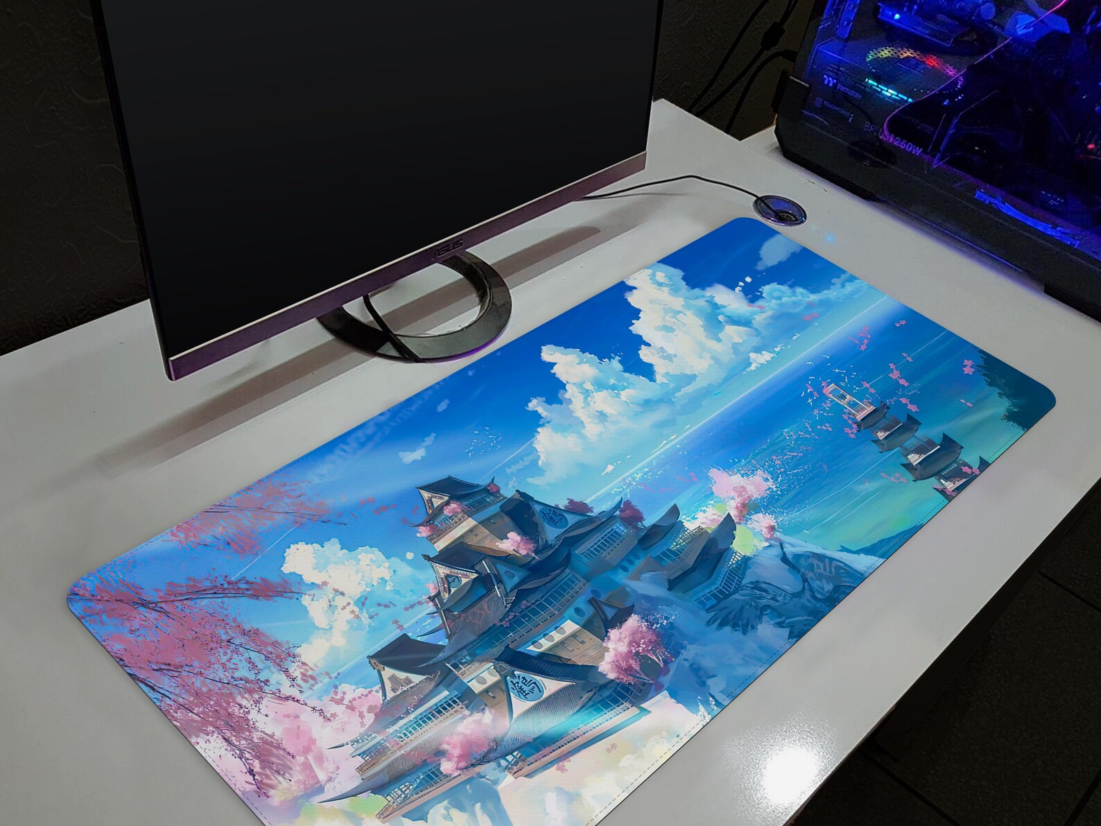Anime Desk Mat, Japanese Landscape Desk Mat Xl, Extra Large Gaming ...