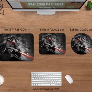 Japanese Desk Mat, Samurai Mouse Pad, Large Gaming Mousepad Xxl, Black ...