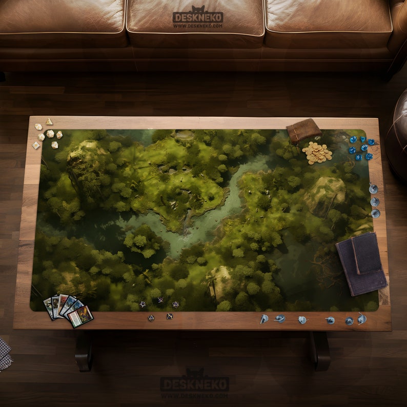 CUSTOM Playmat/desk Mat, Tcg Card Mtg Play Mat, Dnd Dd Board Dice Game ...