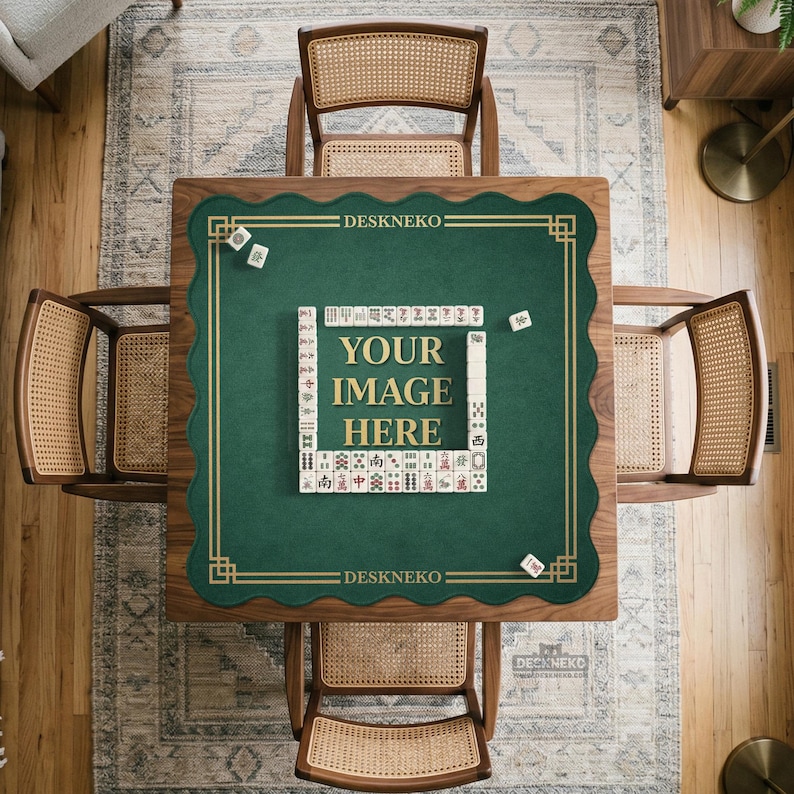 Custom Mahjong Mat, Personalized Mahjong Table Mat, Upload Your Design ...