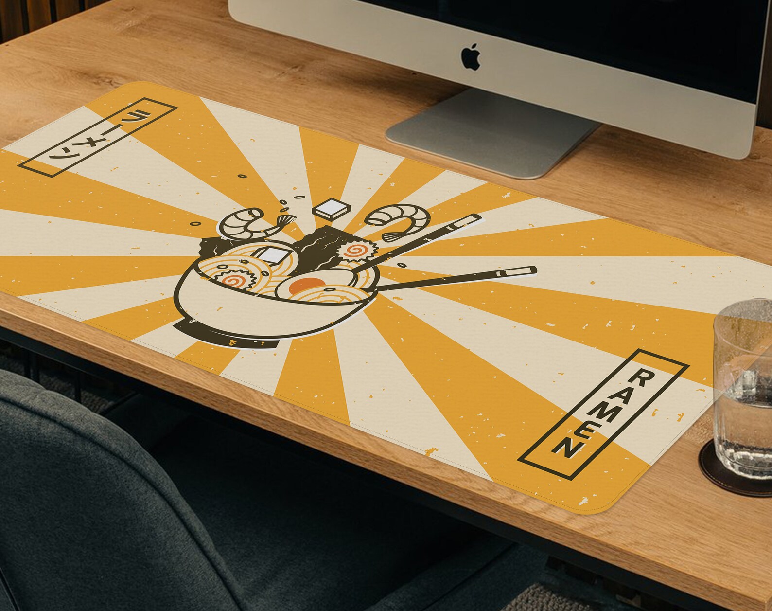 Retro Japanese Desk Mat, Ramen Mousepad, Xl Extra Large Gaming Mouse ...
