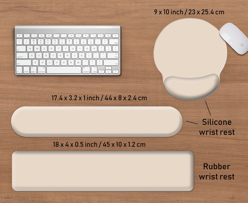 Beige Desk Mat Custom Color Mousepad Plain Neutral Cute - Etsy