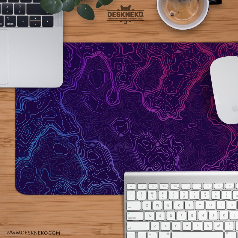 Topo Desk Mat Purple, RGB Deskmat Large Xl, Gaming Mousepad Xxl ...
