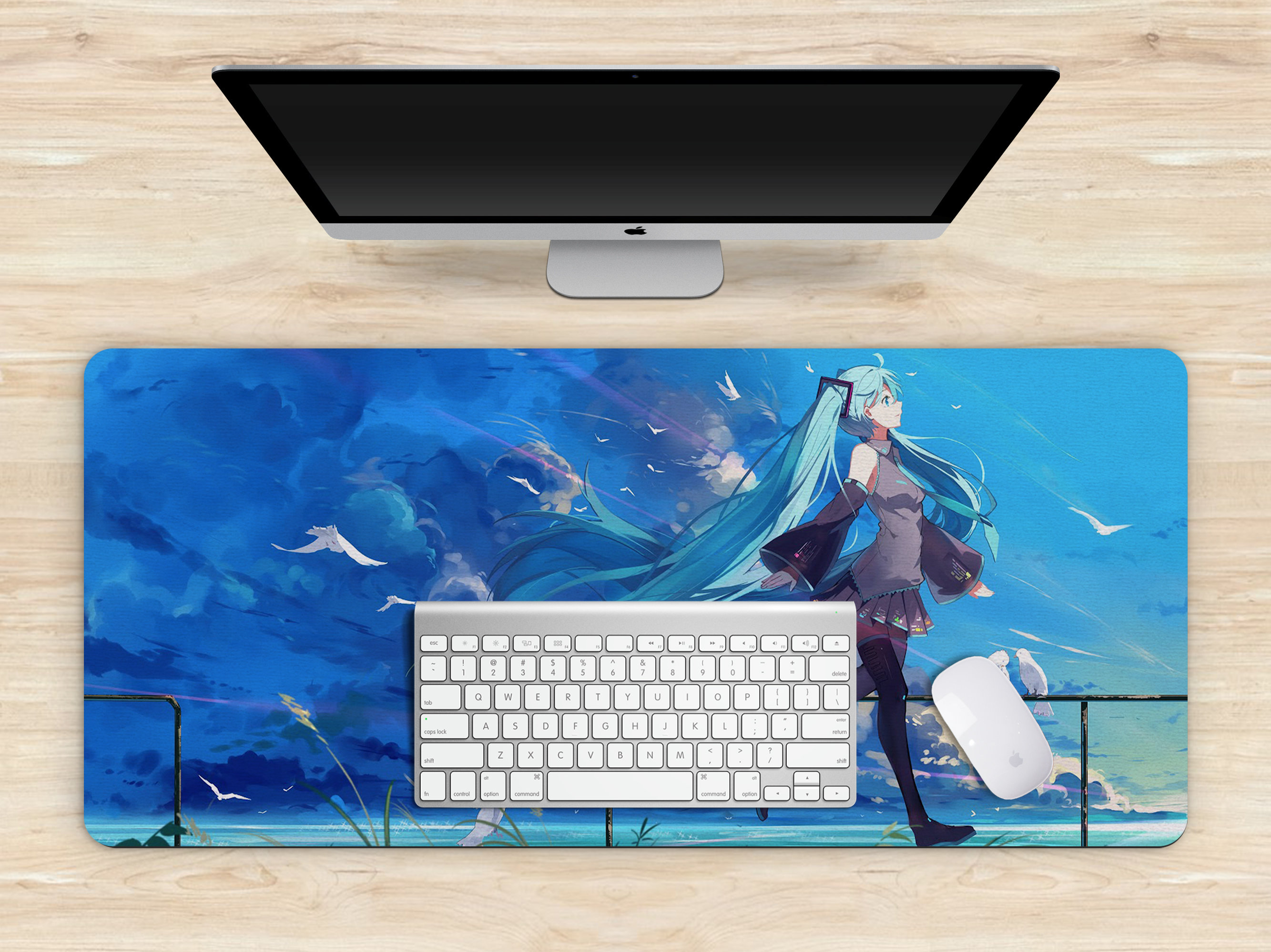 Hatsune Miku Mousepad | XL Rectangular Gaming Mousemat | Extra Large ...