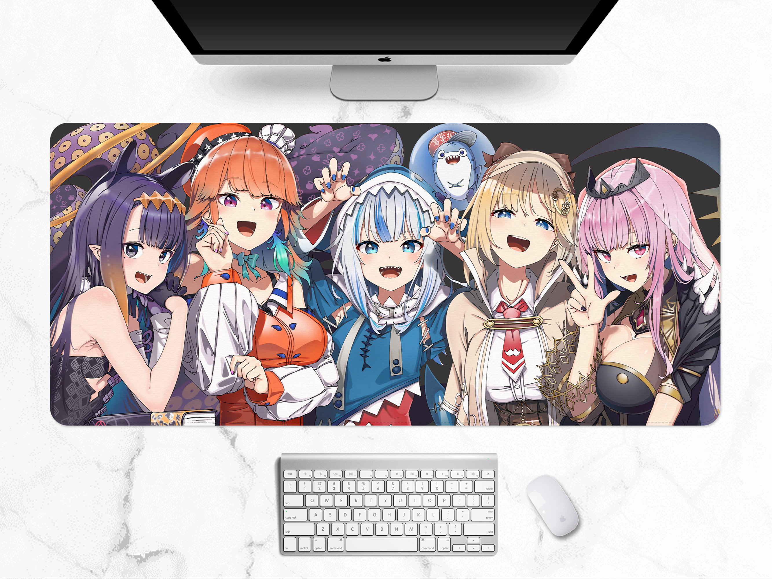 Vtubers Mousepad, Gawr Gura, Ninomae Ina'nis, Mori Calliope, Amelia ...