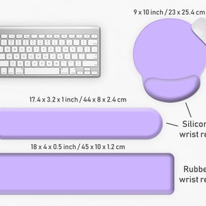 Custom Color Mousepad Violet, Pastel Purple Desk Mat, Xl Gaming Deskmat ...