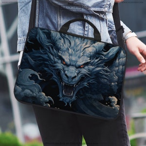Dragon Laptop Sleeve, Anime Computer Bag for Men, Japanese Art Cover ...