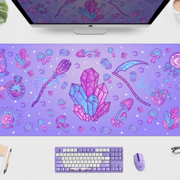Purple Witch Desk Mat - Etsy