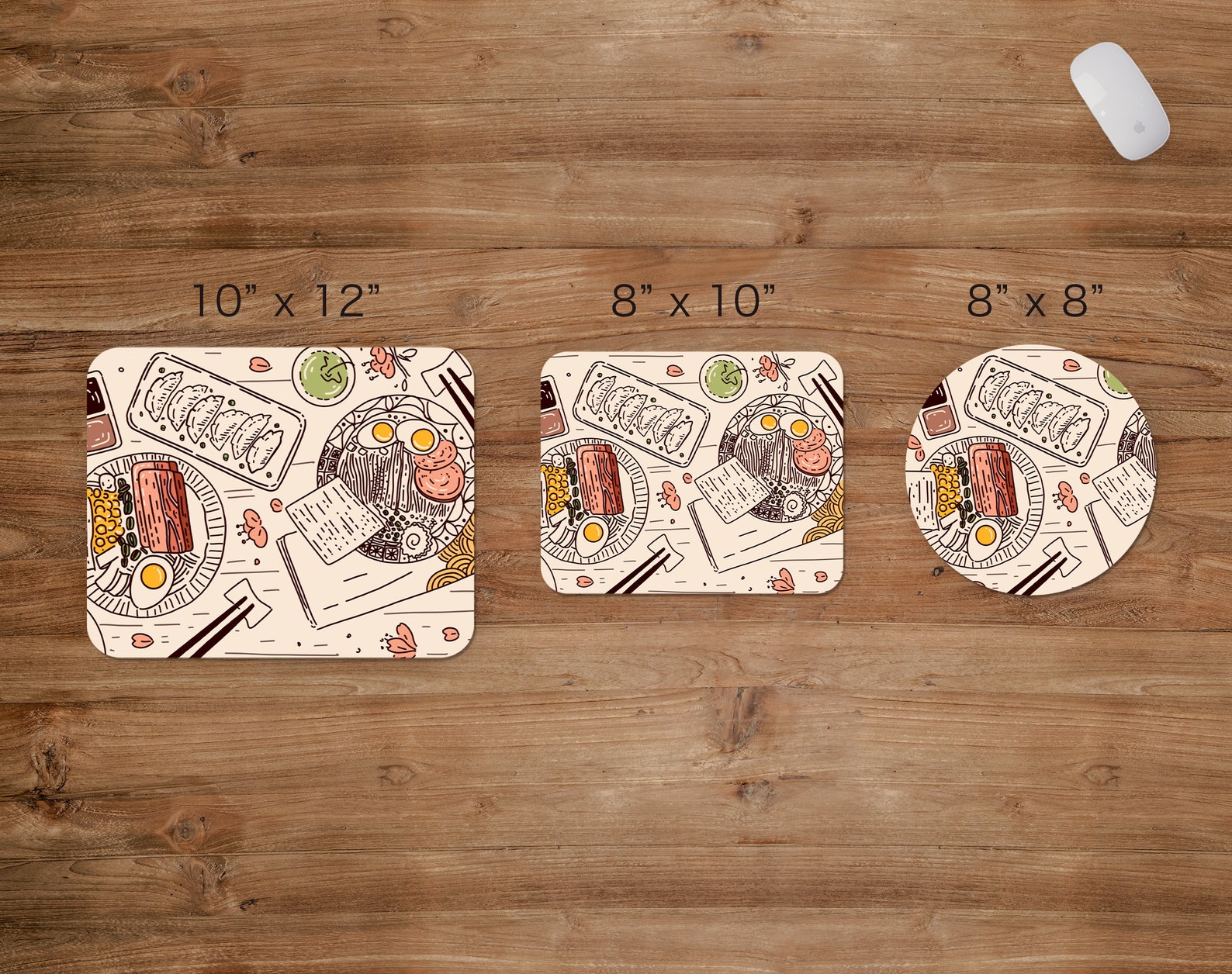 Japanese Food Desk Mat, Ramen Mousepad, Xl Extra Large Gaming Mouse Pad ...