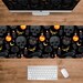 Spooky Desk Mat Xxl Goth Mousepad, Witchy Black Cat Horror Halloween ...
