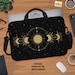 Moon Phases Laptop Sleeve, Black Gold Computer Bag for Women, Witchy ...