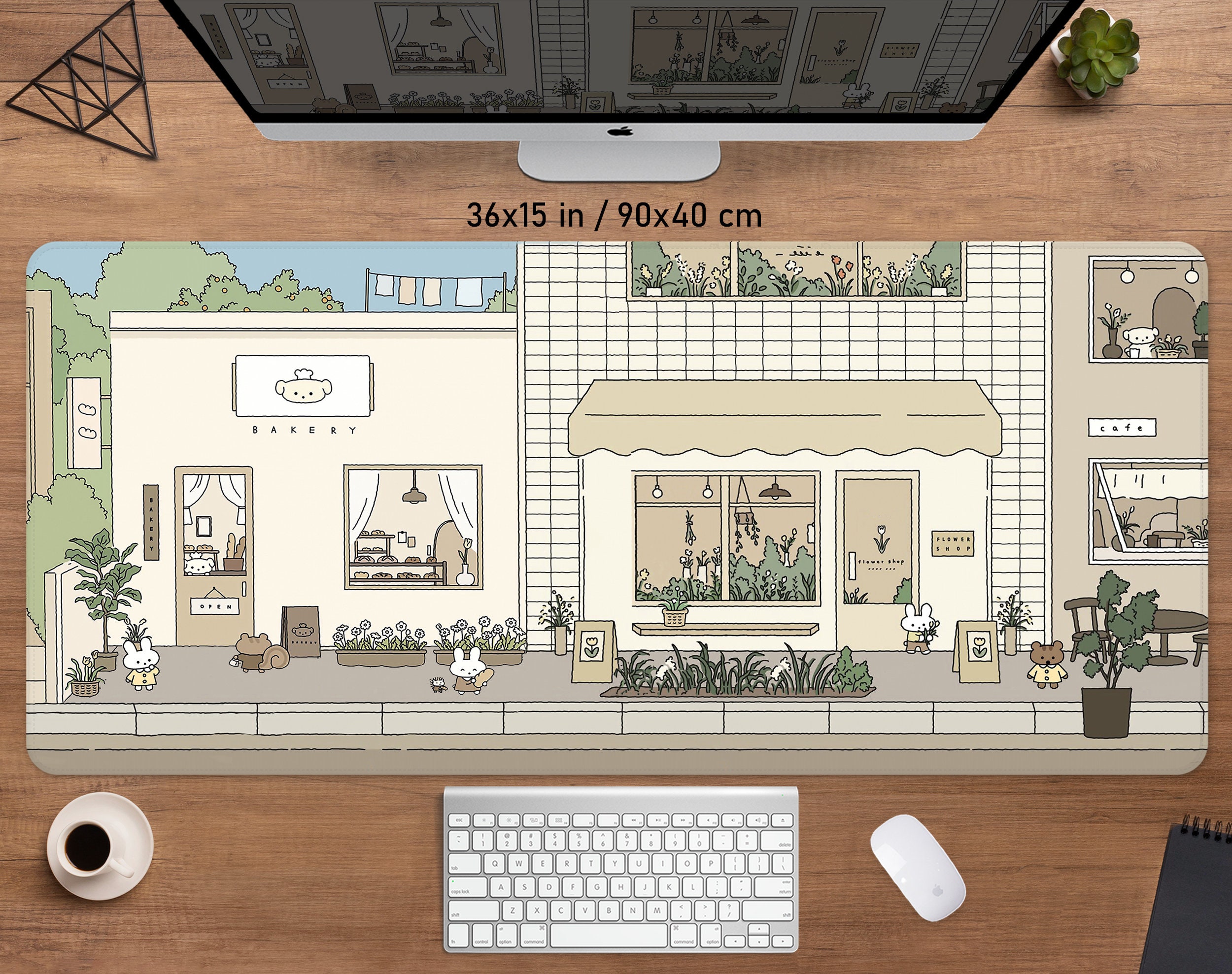 Cute Deskmat Mousepad Kawaii Anime Desk Mat Kawai Japanese - Etsy