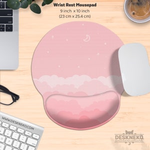 Pink Desk Pad Kawaii, Cloud Desk Mat Xl, Cute Pastel Space, XXL Gaming ...