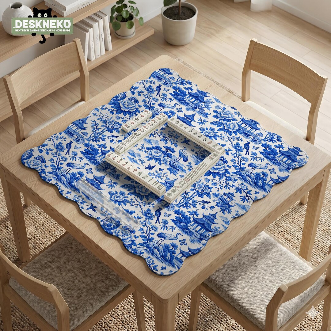 Mahjong Mat, American Chinese Mahjong Table Mat, Travel Game Pad With ...