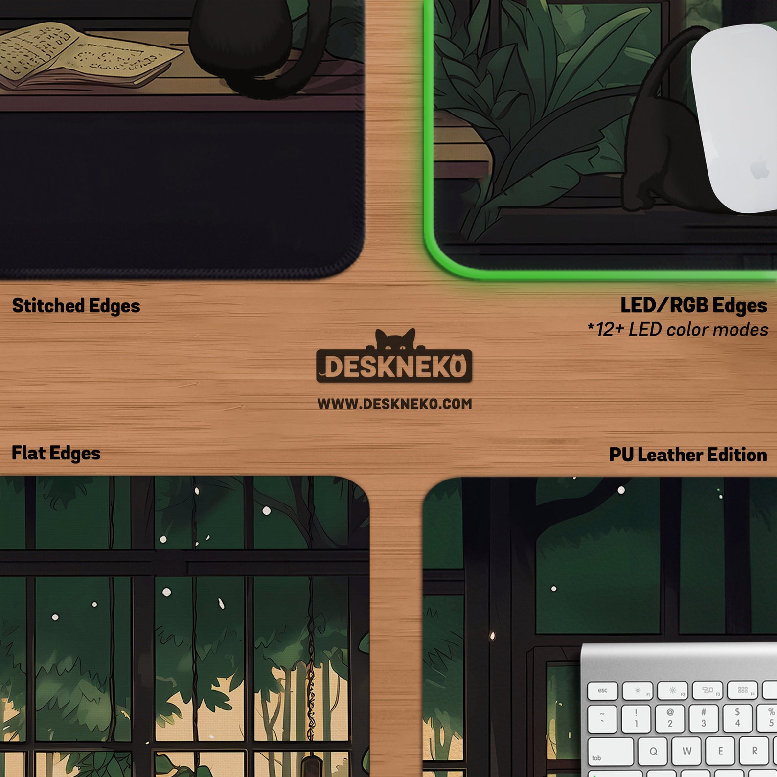 Lofi Desk Mat Xl, Aesthetic Mousepad Cozy, Large Mouse Pad Xxl, Cute ...