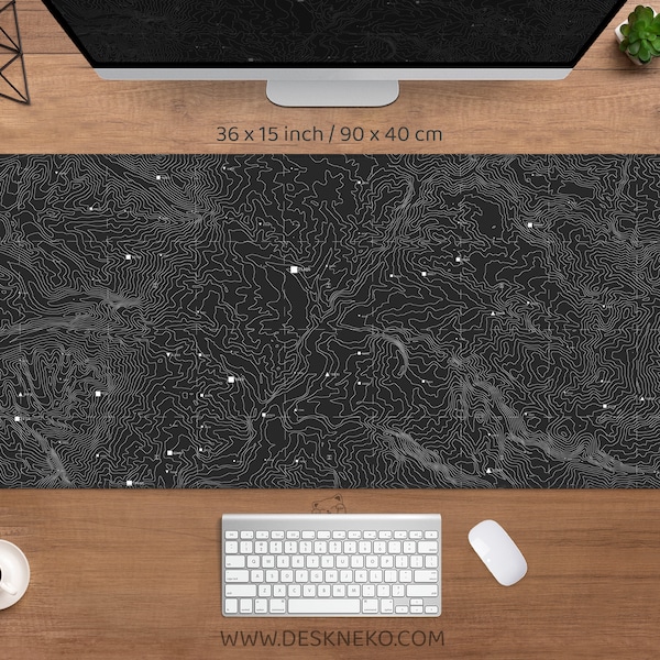 Topographic Mousepad - Etsy