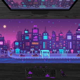 PC Gaming Desk Mat Xxl, Purple Mousepad, Extra Large Extended Long Wide ...