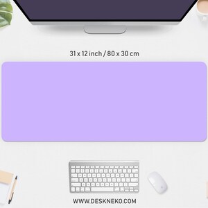 Custom Color Mousepad Violet, Pastel Purple Desk Mat, Xl Gaming Deskmat ...