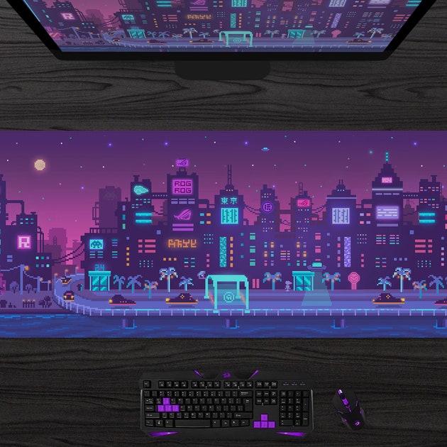 PC Gaming Desk Mat Xxl, Purple Mousepad, Extra Large Extended Long Wide ...